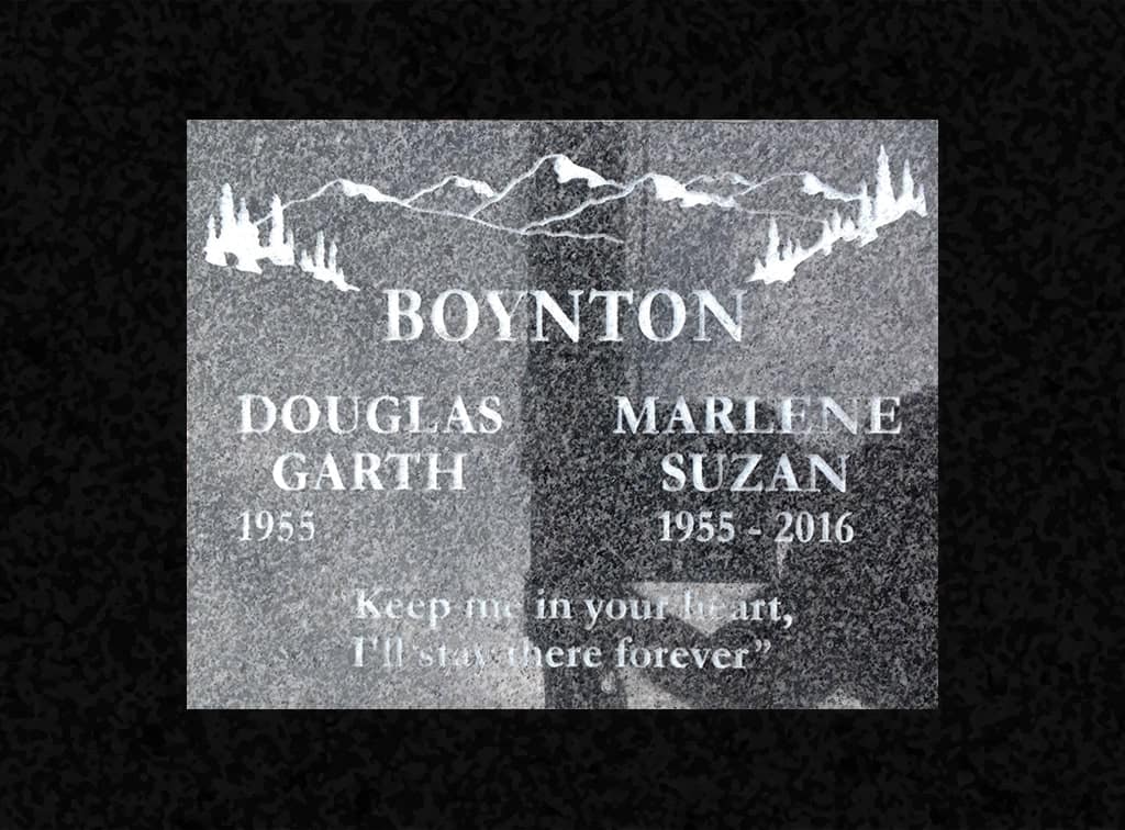 Granite Sloping & Pillow Monuments Gallery - Raincoast Memorials