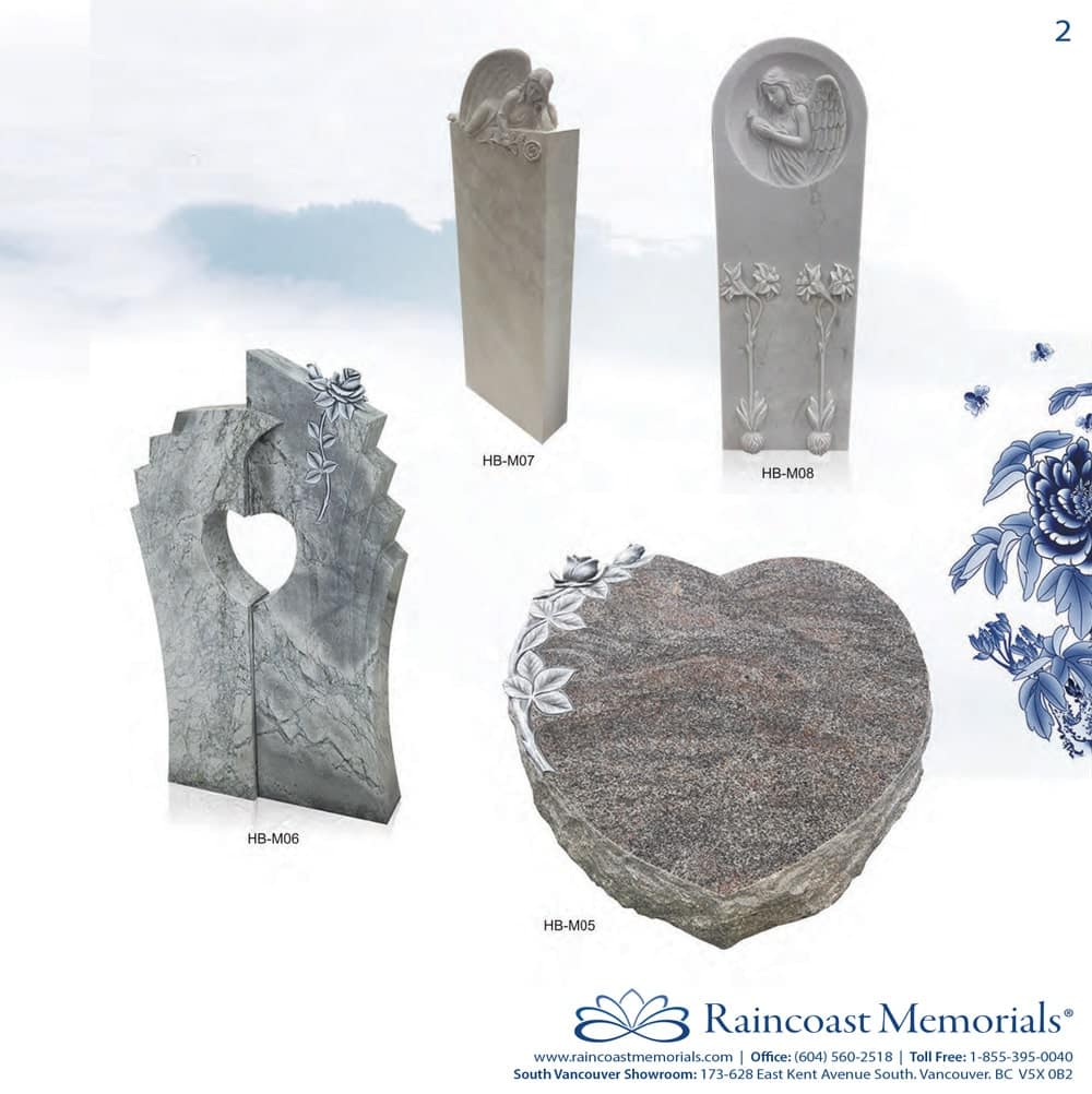 Sculptured Monuments - Raincoast Memorials - Vancouver, BC