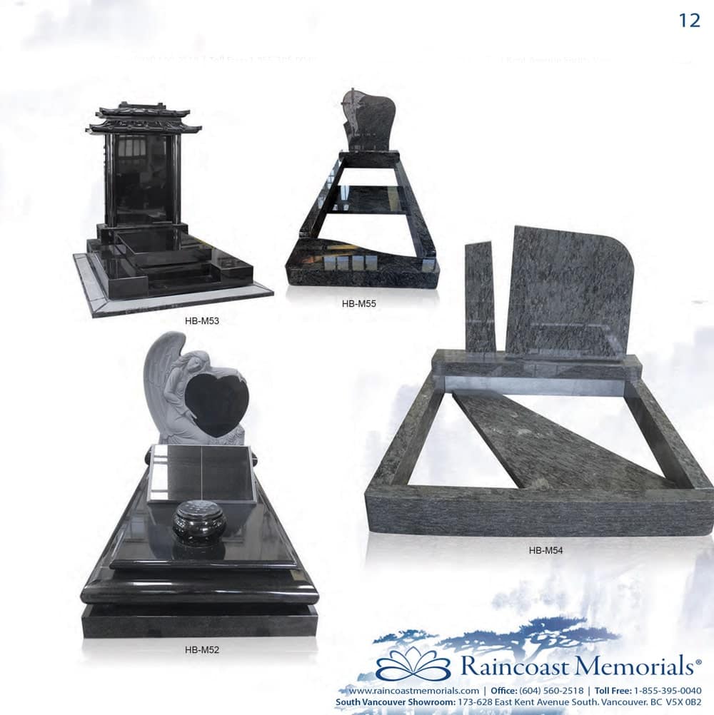 Sculptured Monuments Gallery - Raincoast Memorials