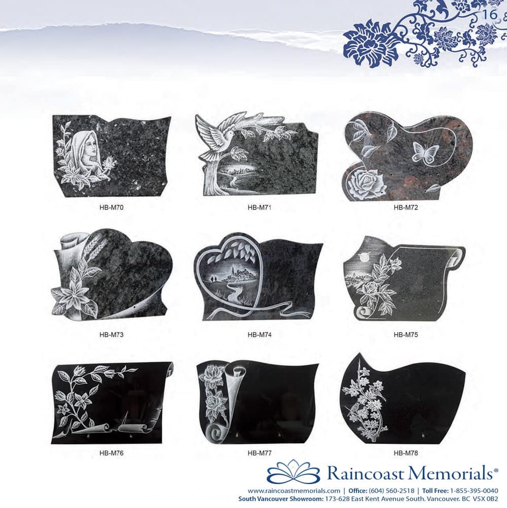 Sculptured Monuments Gallery - Raincoast Memorials